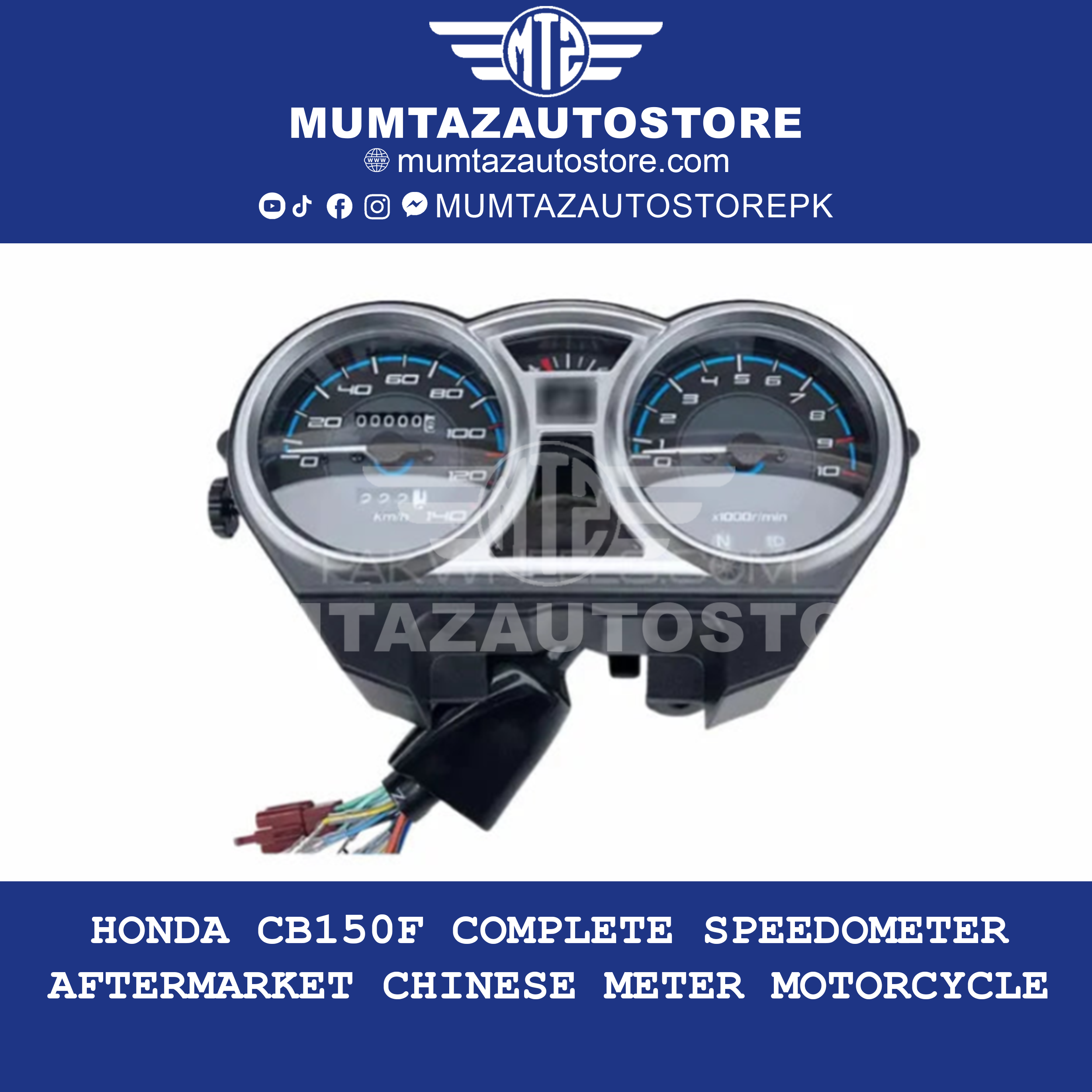 Honda CB150F Complete Speedometer Aftermarket Chinese Meter Motorcycle ...