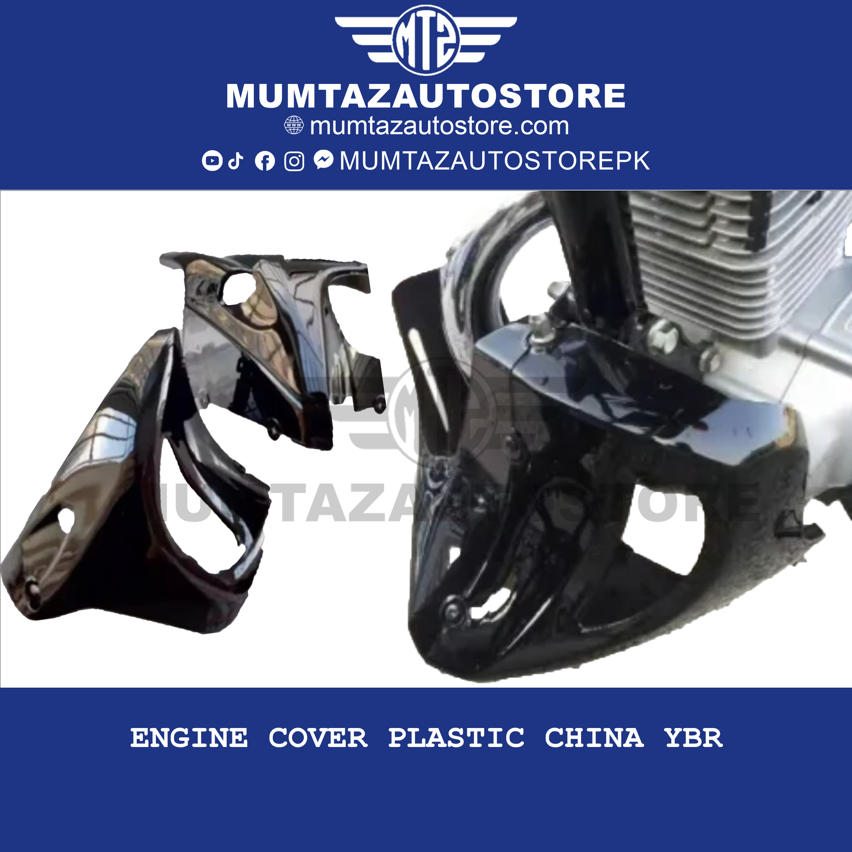 Engine cover plastic china YBR – Mumtaz Auto Store