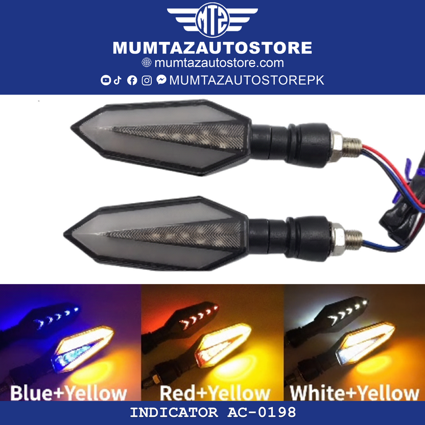 Motorcycle Indicator Running Light | LED Turn Signal DRL Universal ...