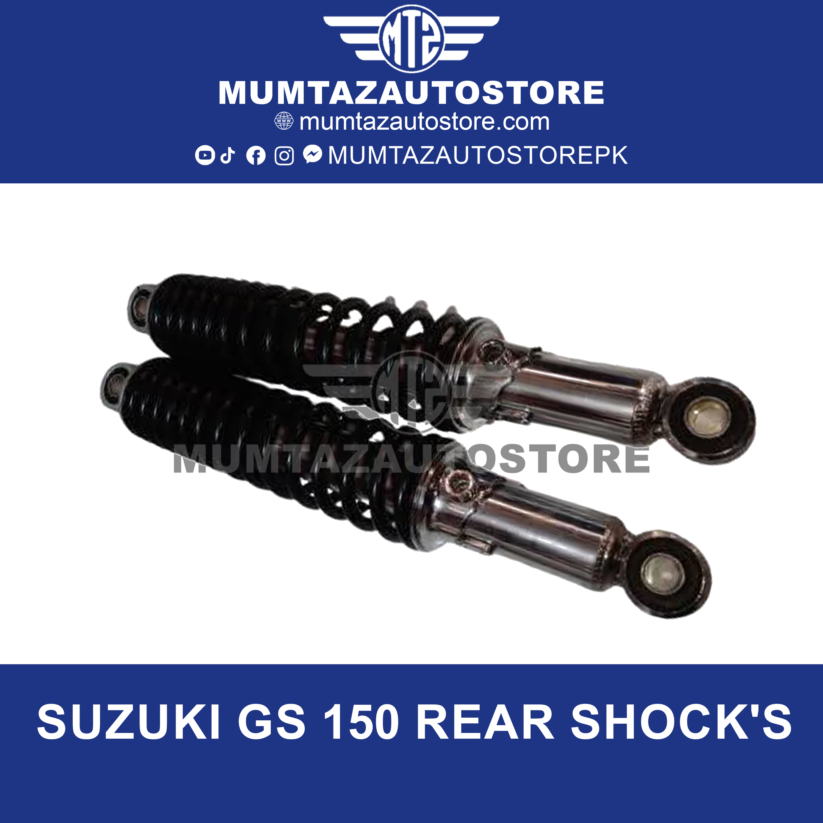 Suzuki GS 150 Rear Shocks – Premium Suspension Replacement for Smooth ...