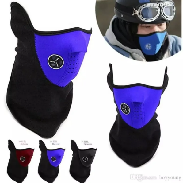 Winter Half Face Mask – Cold Weather – Neck Chin Nose Cover – Fleece ...